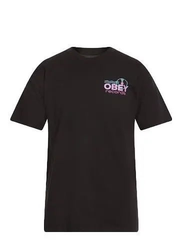 Obey T-shirt Size Cotton - Black