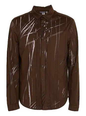 John Varvatos Shirt Dark Size Viscose, Polyester - Brown