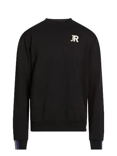 John Richmond Cotton-blend French Terry Sweatshirt With Embroidered Logo - Black