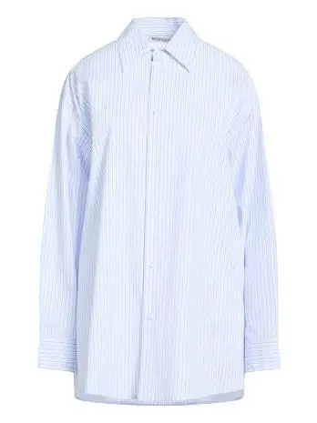 MODES Oversized Striped Cotton Shirt - Blue