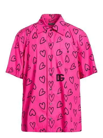Dolce & Gabbana Shirt Fuchsia Size Cotton - Pink