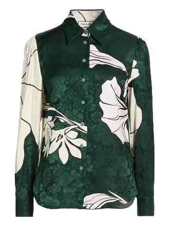 Paul & Joe Floral Print Viscose Shirt - Green