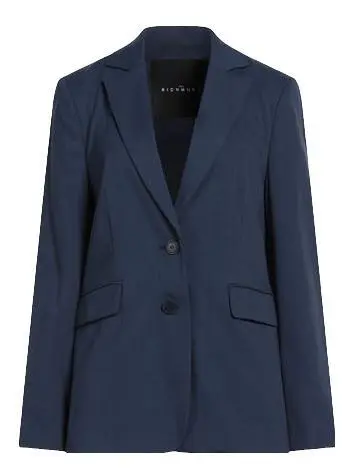 John Richmond Single-breasted Crepe Blazer - Navy