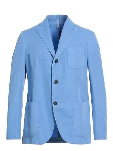 Incotex By Slowear Blazer Size Linen, Cotton - Blue