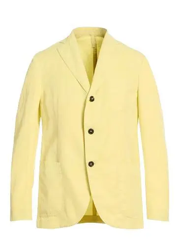 Incotex By Slowear Blazer Size Linen, Cotton - Yellow