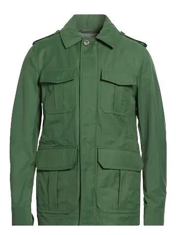 Montedoro Safari Jacket In Woven Cotton And Polyamide - Green