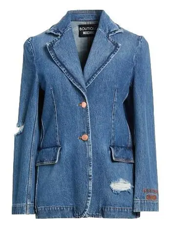 Boutique Moschino Single-breasted Denim Blazer - Blue