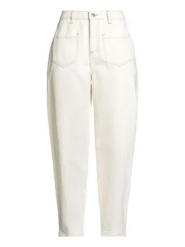 TWINSET Tapered Gabardine Pants - White