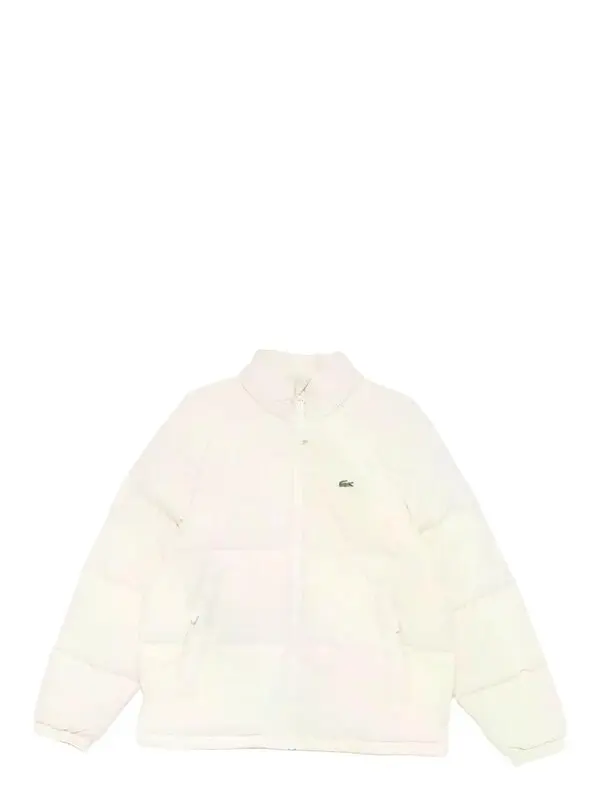 Lacoste Zip Puffer Coat - Neutrals