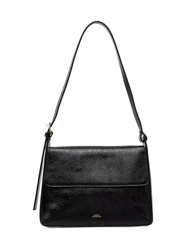 A.p.c. Logo-detail Shoulder Bag - Black