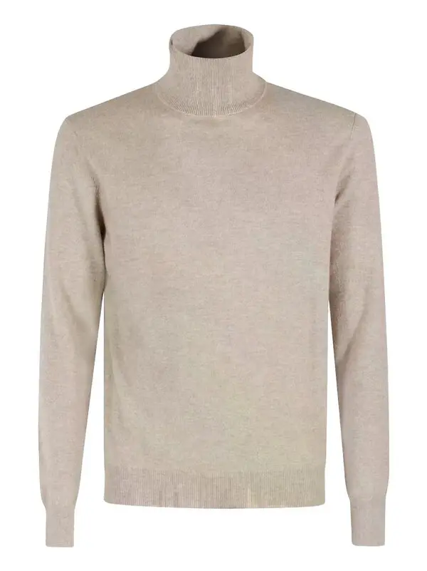 Malo Roll-neck Sweater - Neutrals