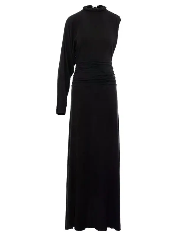 MANURI Didi One-shoulder Maxi Dress - Black