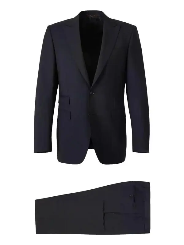 Canali Lapel Two-button Suit - Blue