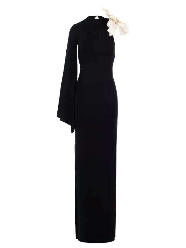 MANURI Dina Darling One-shoulder Maxi Dress - Black