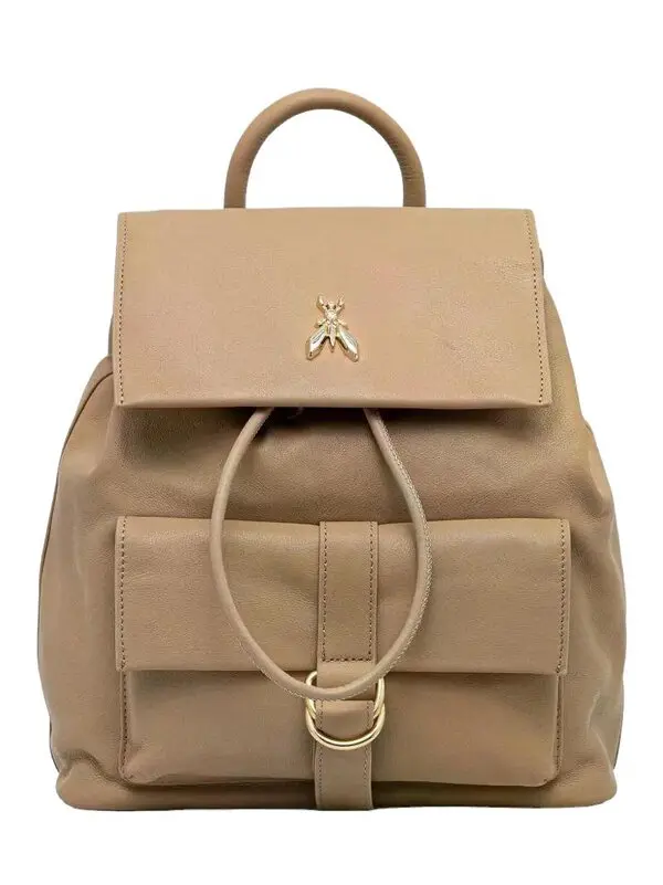 Patrizia Pepe Leather Backpack - Neutrals