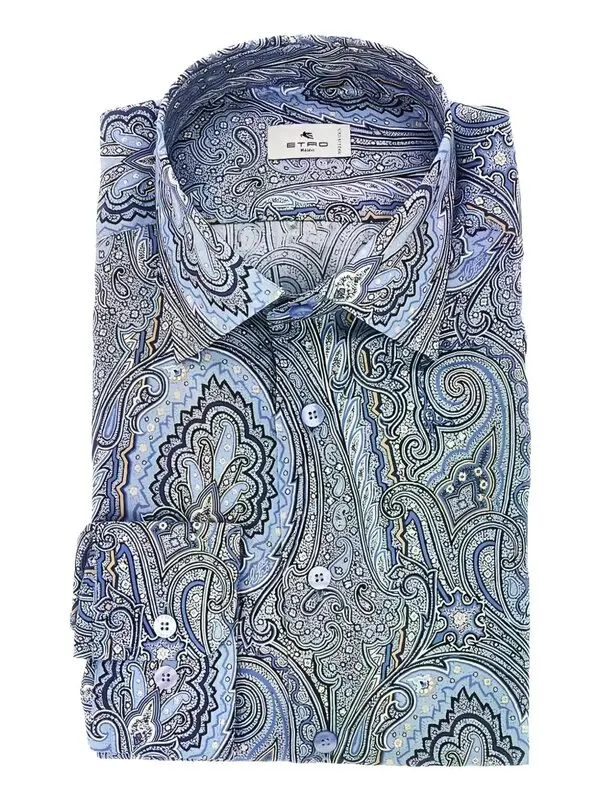 Etro Paisley-print Shirt - Blue