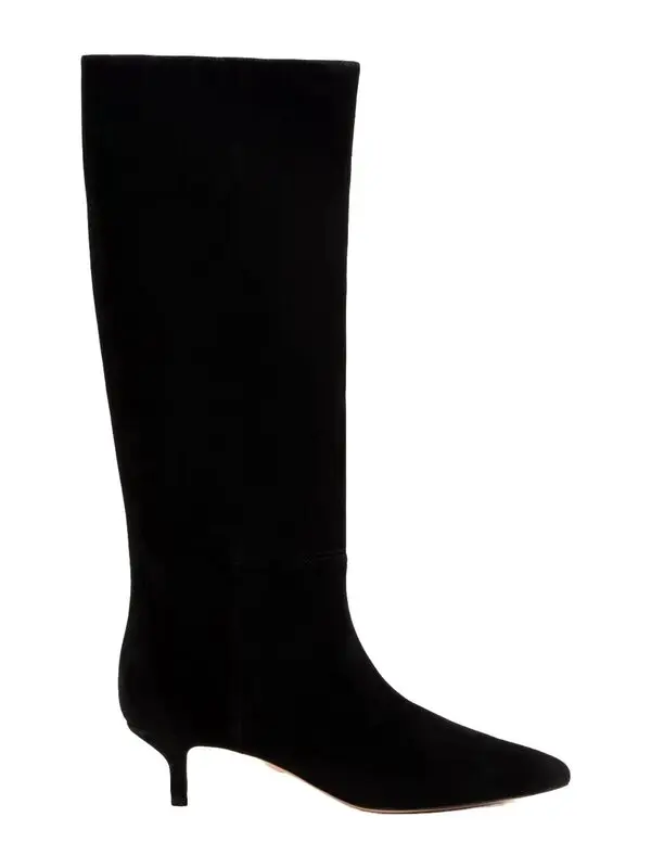 Veronica Beard Lisa Suede Boots - Black