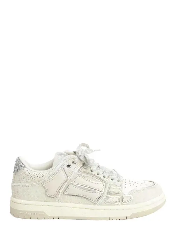 Amiri Skel Glitter-detail Sneakers - Neutrals