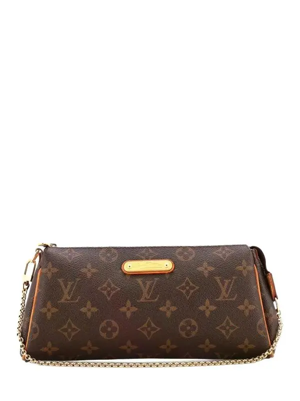 LOUIS VUITTON Eva Handbag Monogram Canvas Clutch - Brown