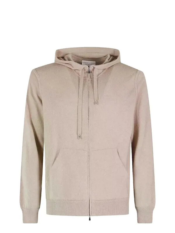 FILIPPO DE LAURENTIIS Zip-up Hoodie - Neutrals
