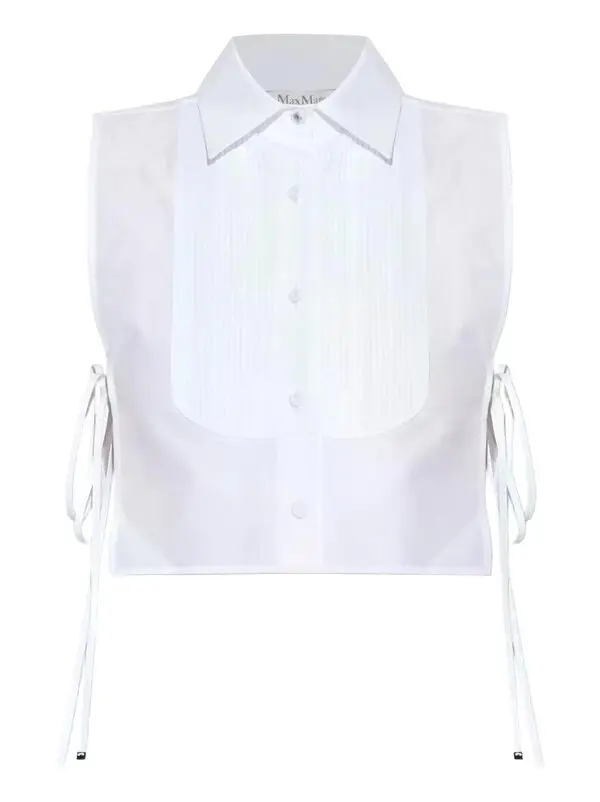 Max Mara Pintuck-detail Shirt - White