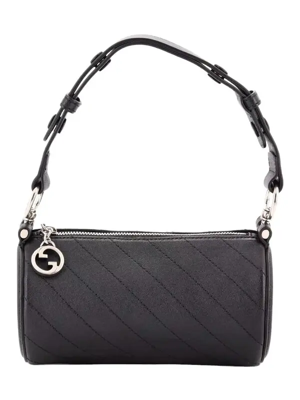 Gucci Blondie Diagonal Quilted Leather Mini Shoulder Bag - Black