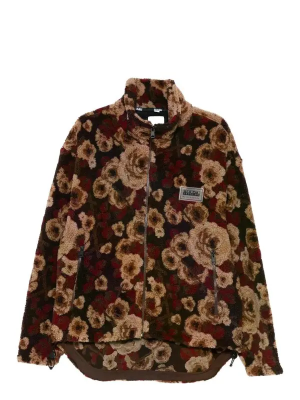 NAPAPIJRI Emin Floral-pattern Jacket - Neutrals