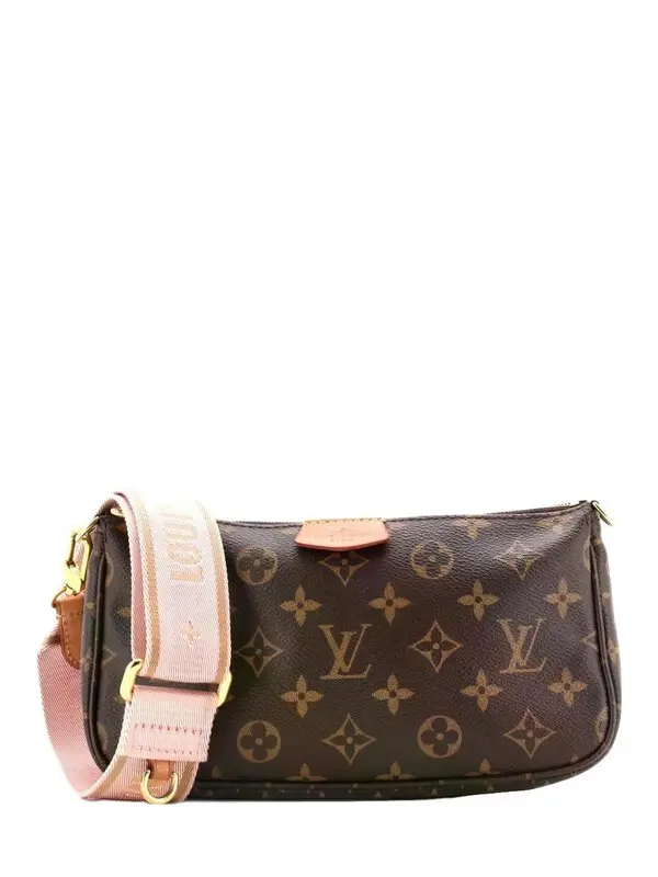 LOUIS VUITTON Multi Pochette Accessoires Monogram Canvas Crossbody Bag - Brown