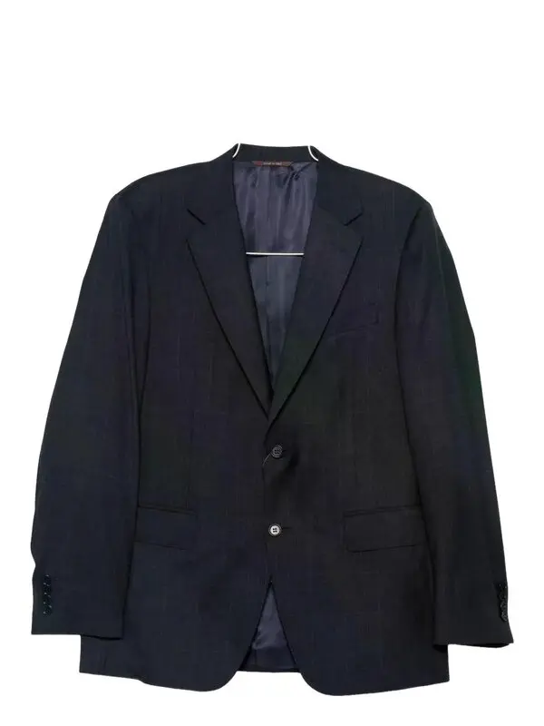 Canali Checked Suit - Blue