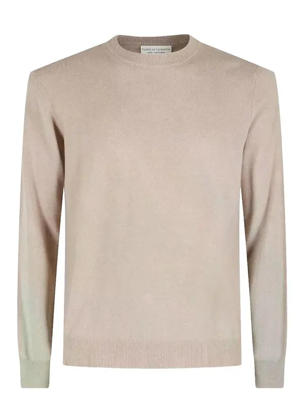 FILIPPO DE LAURENTIIS Crew-neck Sweater - Neutrals