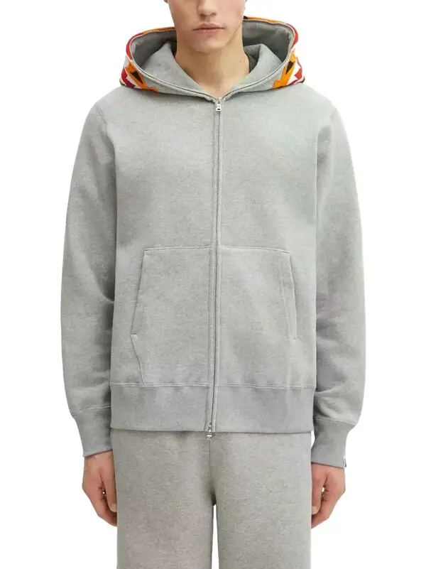 A BATHING APE Tiger Full-zip Hoodie - Grey