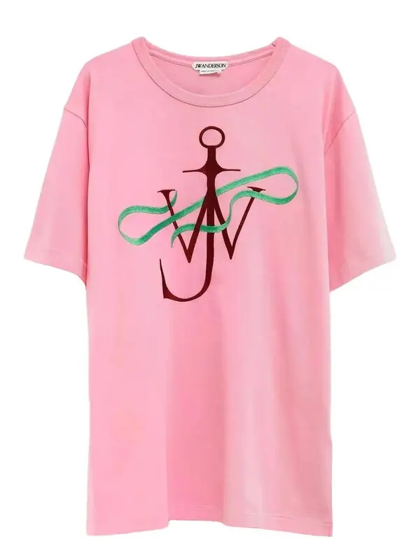 JW Anderson Embroidered T-shirt - Pink