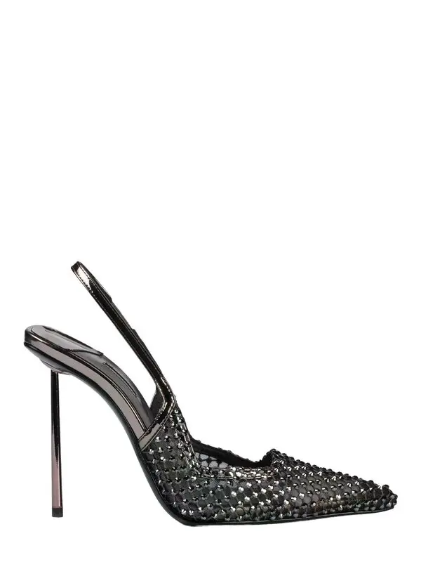 LE SILLA Gilda 120mm Embellished Slingback Pumps - Black