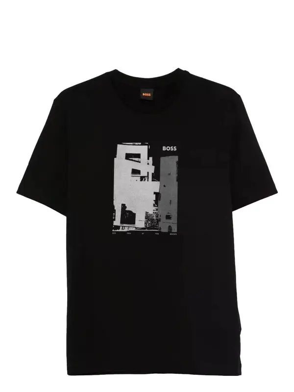 BOSS Graphic Print T-shirt - Black