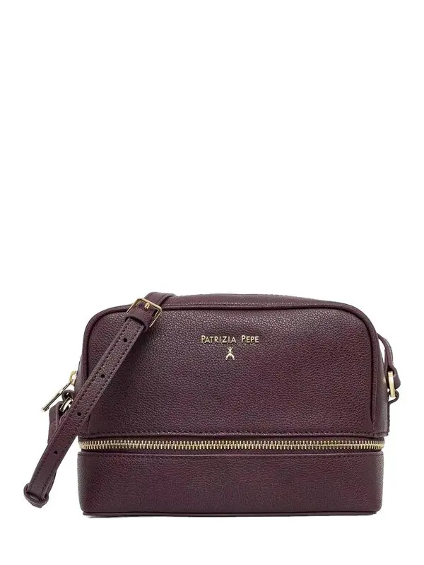 Patrizia Pepe Logo-lettering Crossbody Bag - Purple