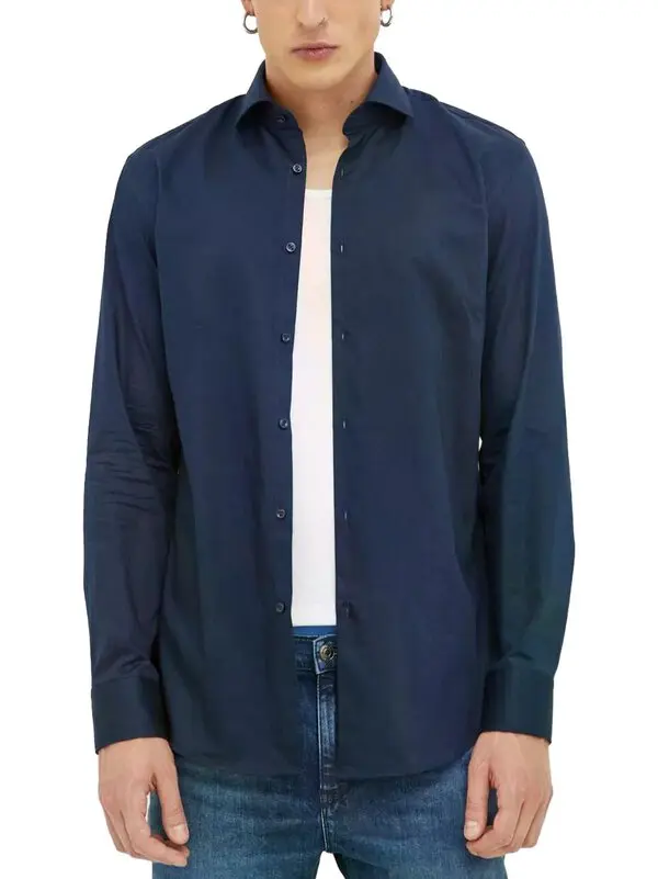 Hugo Button-up Long-sleeve Shirt - Blue
