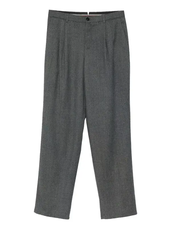 Canali Pleat-detail Trousers - Grey