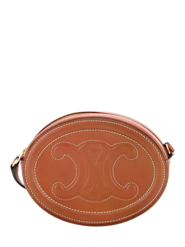 Celine Triomphe Oval Mini Crossbody Bag - Brown