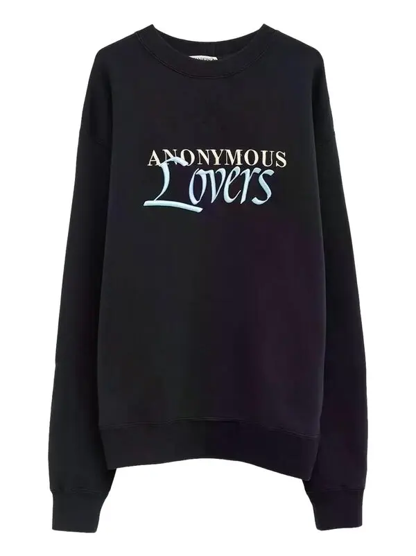 JW Anderson Embroidered Crew-neck Sweatshirt - Black