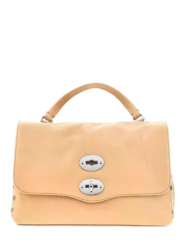 ZANELLATO Posti Handle Stud Tote Bag - Neutrals