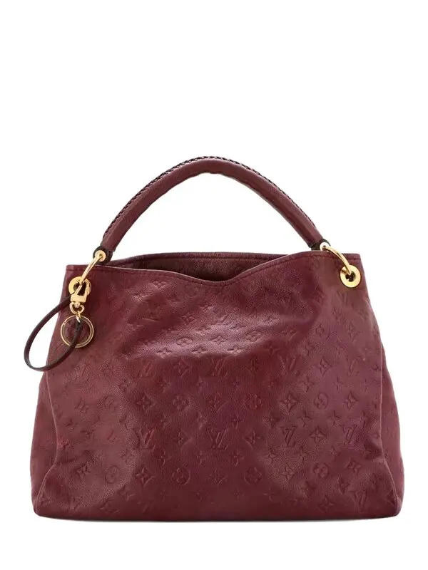 LOUIS VUITTON Artsy Mm Hobo Bag Monogram Empreinte Leather - Red