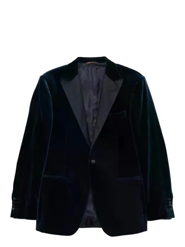 Canali Velvet Blazer - Blue