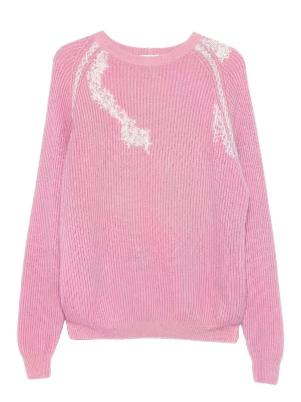 A.N.G.E.L.O. VINTAGE CULT Ribbed Knit Sweater - Pink