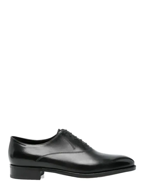 John Lobb Leather Oxford Shoes - Black
