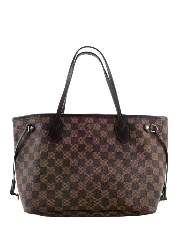 LOUIS VUITTON Neverfull Damier Pm Tote Bag - Brown