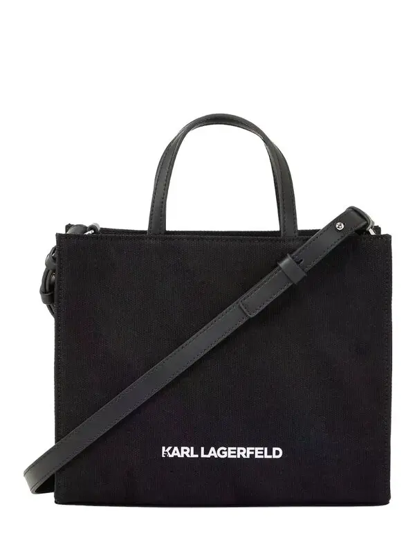 Karl Lagerfeld Ikon Print Tote Bag - Black
