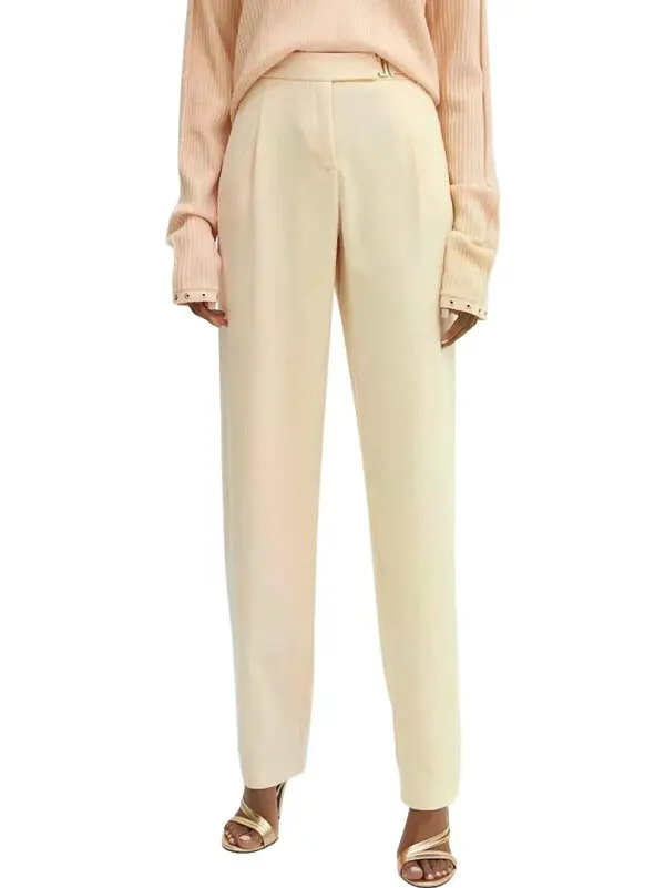 Patrizia Pepe Belted Trousers - Neutrals
