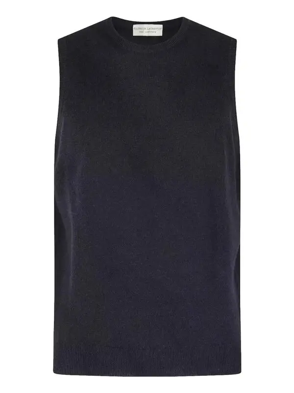 FILIPPO DE LAURENTIIS Crew-neck Vest - Blue