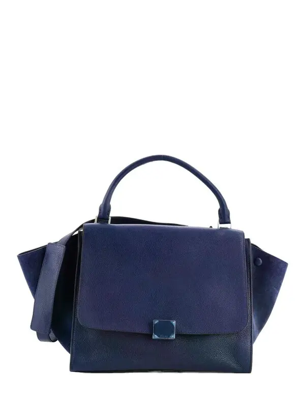 Celine Trapeze Medium Satchel - Blue