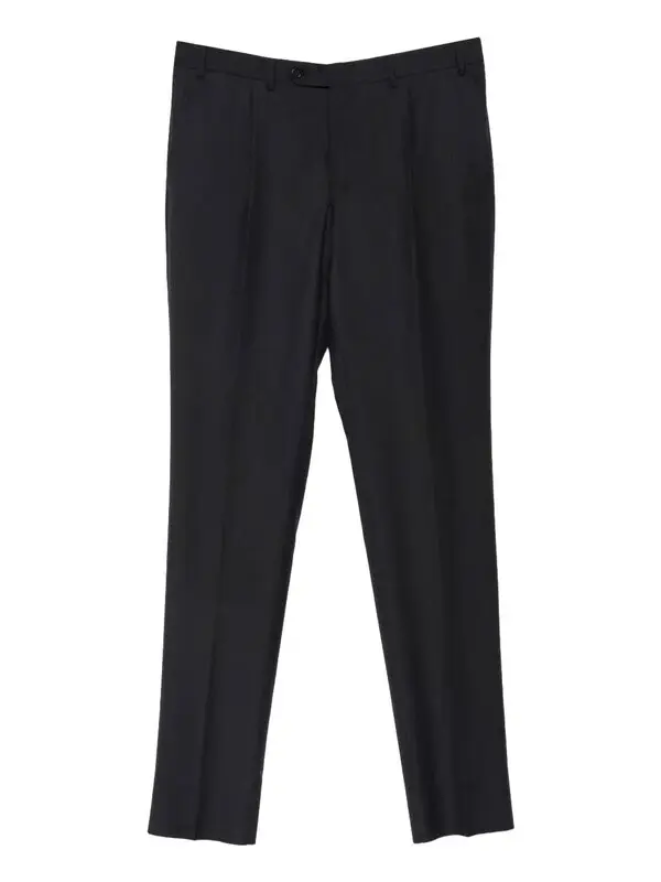Canali Pleated Trousers - Blue